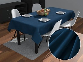 Biante Sametový obdélníkový ubrus Velvet Premium SVP-001 Petrolejově modrý 140x180 cm