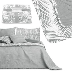Oboustranný přehoz Tropical 170x210 cm šedý