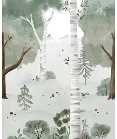 Dětská tapeta 200 cm x 248 cm Birch Forest – Lilipinso