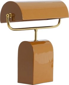 Oranžová kovová stolní lampa (výška 38 cm) Cardona – Light &amp; Living