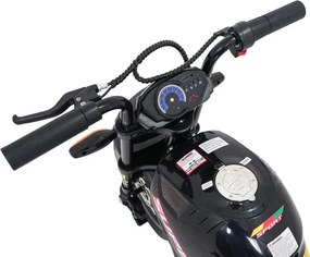Elektrická motorka SUPERMOTO černá