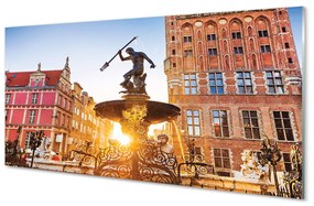 akrylový obraz Gdańsk Memorial Fountain 140x70 cm