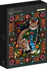 GRAFIKA Puzzle Tropická kočka / 1000 dílků / 47,8 x 69 cm