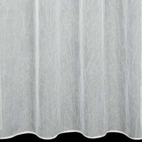 ZÁCLONA NA KROUŽCÍCH ELIA 140X250 CM BÍLÁ