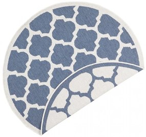Hans Home | Kusový koberec Twin Supreme 103422 Palermo blue creme kruh