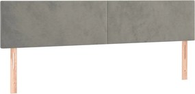 Box spring postel s matrací světle šedá 120x190 cm samet 3269983
