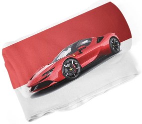 Sablio Deka Ferrari na červenobílé - 150x120 cm
