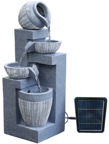 Zahradní solární fontána BestBerg SF-19 / polyresin / 19 x 19 x 51 cm