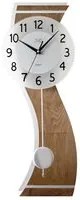 JVD NS22012.11 - Kyvadlové moderní hodiny z kvalitních materiálů jako je dřevo kov a sklo