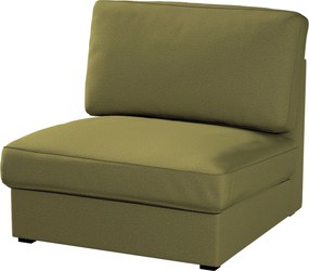 Potah na neskládací křeslo IKEA Kivik barva zelená látka pletený vzor