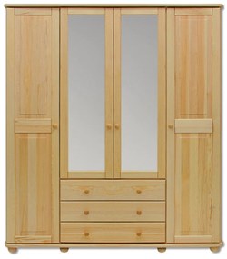 Drewmax SF130 - Skříň šatní z masivní borovice 165x60x190cm - Borovice