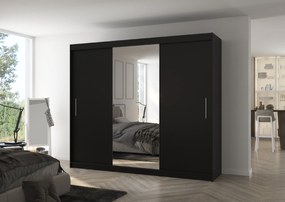 ADRK Furniture Posuvná skříň s zrcadlem DENIS 250 SW-DEN-B-250+A428