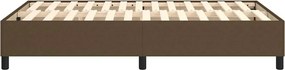 Rám postele s boxspringem tmavě hnědá 120 x 200 cm textil 3120849