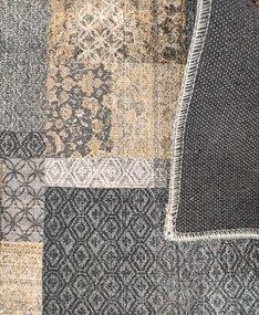 Spoltex, Kusový koberec Edessa 1300 Grey, 140x200, šedá, chodba / předsíň