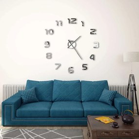 vidaXL 3D Nástěnné hodiny s moderním designem 100 cm XXL [50640] Barva: Černá