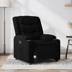 Elektrické polohovací křeslo černé textil 3206569