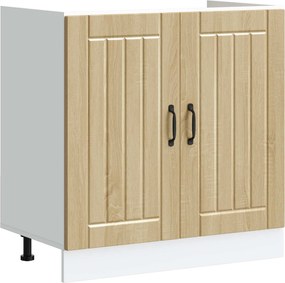 Skříňka pod dřez Lucca 2 ks Sonoma dub Kompozitní dřevo 3315014