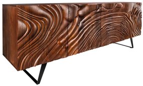 Designová komoda Zion 175 cm hnědá akácie