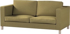 Potah na pohovku IKEA  Karlanda rozkládací, krátký barva zelená látka pletený vzor