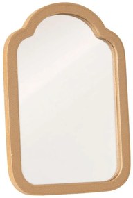 Maileg Zrcadlo pro zvířátka Maileg 10 cm, zlatá barva, dřevo