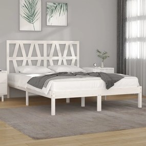 vidaXL Rám postele masivní borovice 120 x 200 cm [3103993] Barva: Bílá
