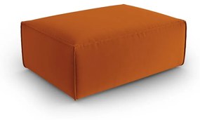 Oranžová sametová podnožka Mackay – Cosmopolitan Design