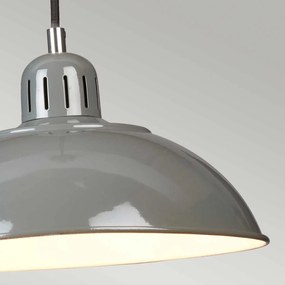 Elstead FRANKLIN lustr nad stůl 1xE27 šedá barva 30 cm