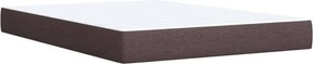 Box spring postel s matrací tmavě hnědá 140x190 cm textil 3285886