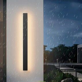 Led nástěnné svítidlo Fasádní lampa IP65, nástěnné, vnitřní/venkovní, černá
