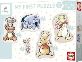 EDUCA Baby puzzle Medvídek Pú 5v1 (2-5 dílků) / 24 x 16 cm