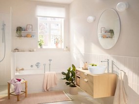Hansgrohe Rebris S, vysoká umyvadlová baterie 240 s odtokovou soupravou s táhlem, CoolStart, chromová, 72580000