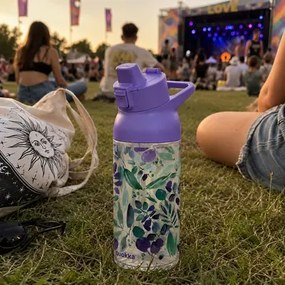 Quokka Swift 785 ml Violets / Láhev na vodu / S pítkem / Ecozen / BPA