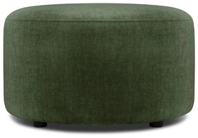 Zelený sametový puf Mazzini Sofas Debbie, ø 68 cm