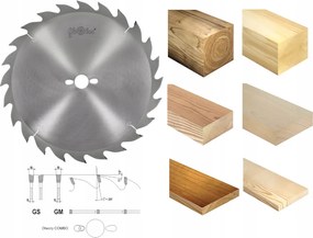 Globus Pila na dřevo 200x30x2,7/1,6/24 s podélným řezáním PS010-0250-0005