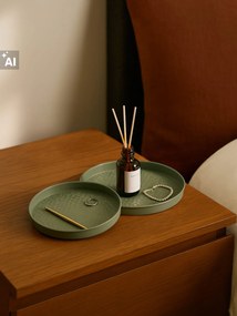 Sinsay - Dekorativní podnosy 2 bal - zelená
