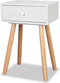 Noční stolek 2 ks masivní borovice 40 x 30 x 61 cm bílý 244740