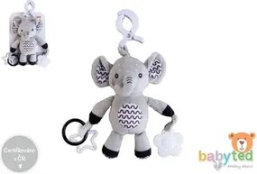 BABYTED Chrastítko Slon / Plyš / 30 cm / od 0 měsíců