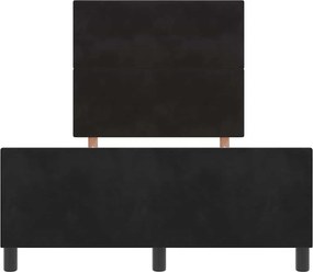 Postel s boxspringem s čelo Černá 120 x 190 cm samet 3344929