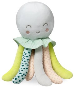 Interbaby Pulpo barevné plyšové chrastítko chobotnice 24 cm