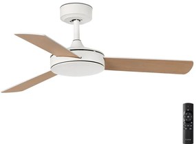 FARO Barcelona FARO 33603DC - Stropní ventilátor MINI MALLORCA S hnědá/bílá pr. 106 cm + DO 33603DC