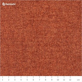 Cihlově oranžová rozkládací pohovka do "U" Miuform Scandic Lagom, levý roh