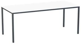 No brand  Jídelní stůl Versys s podnožím antracit RAL 7016, 140 x 80 x 74,3 cm, tmavě šedý