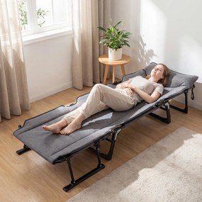 Costway 3 in 1 Zahradní lehátko s opěrkou hlavy a – 180 × 66,5 × 38 cm
