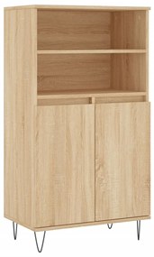 vidaXL Skříň highboard dub sonoma 60 x 36 x 110 cm kompozitní dřevo