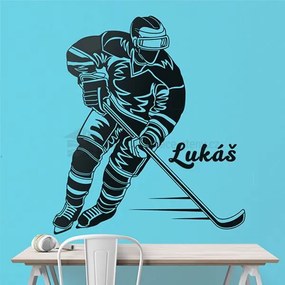 Samolepicí dekorace - Hokejista