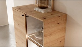 ADRK Furniture Vitrína Evi s LED osvětlením