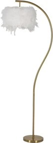 Stojací lampa Semi Arc 170 cm bílá/zlatá