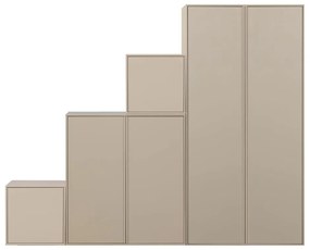 Krémová modulární skříň z borovicového dřeva 250x200 cm Daily – vtwonen