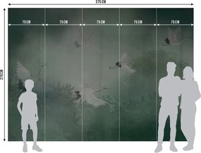 Fototapeta na míru Jeřábí Letka | Vliesová fototapeta na zed' | DFTNS1251