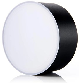 LED2 1010153 Button II, černé stropní svítidlo, 6/12W LED 3000K/4000K, prům. 15cm